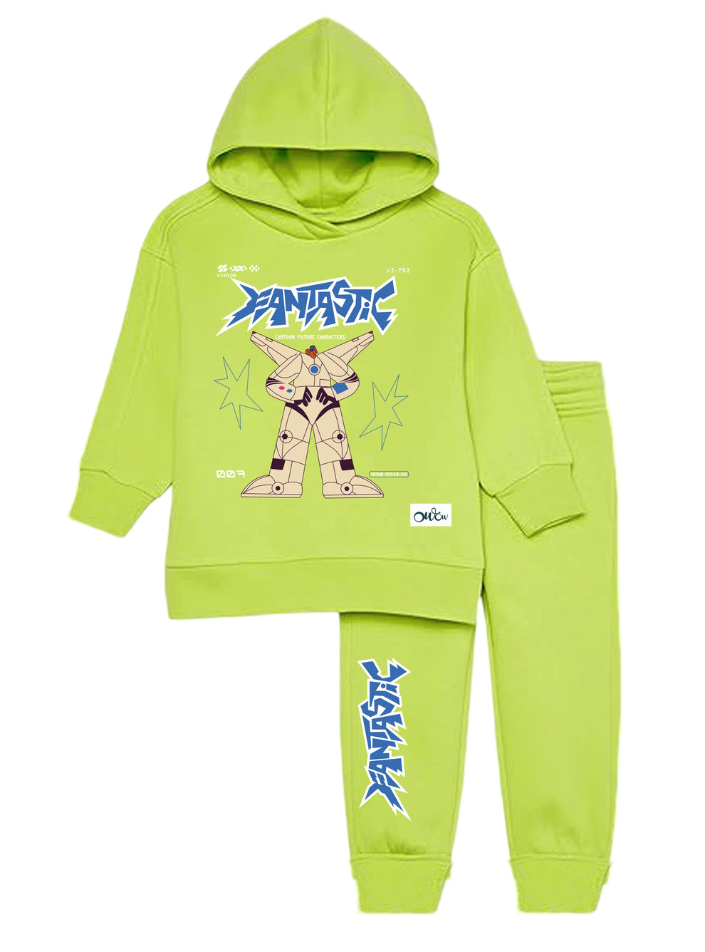 Kids Cartoon Robot Co-ord set – Gingerbread kids